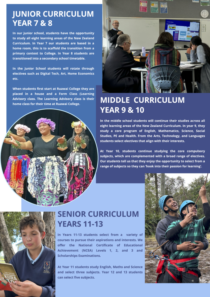 Ruawai College - Academic Programme